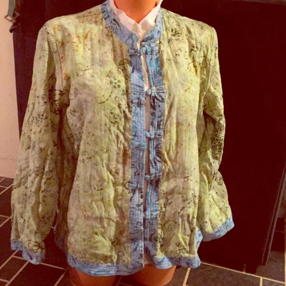 Jackets & Coats | Quilted Reversible Bluegreen Jacket | Poshmark